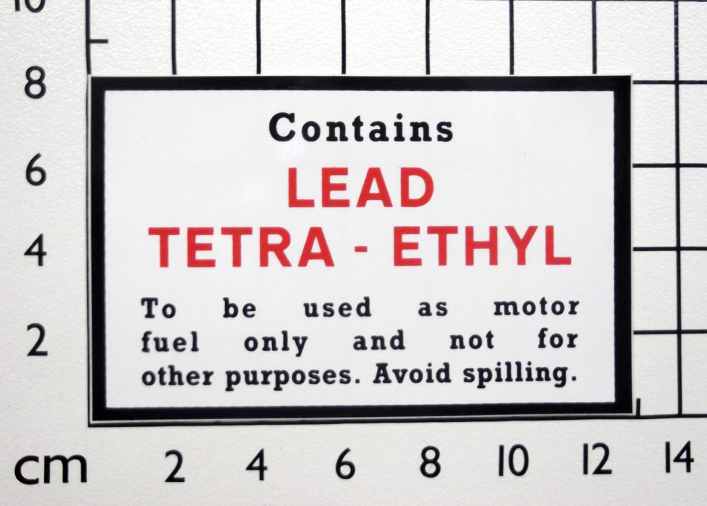 PD04 Lead Warning Decal | Roadside Relics