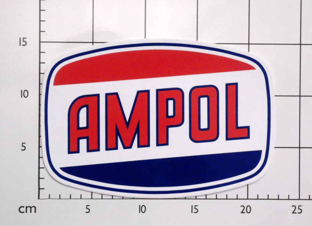 PD55A Ampol Hamburger decal (large) | Roadside Relics