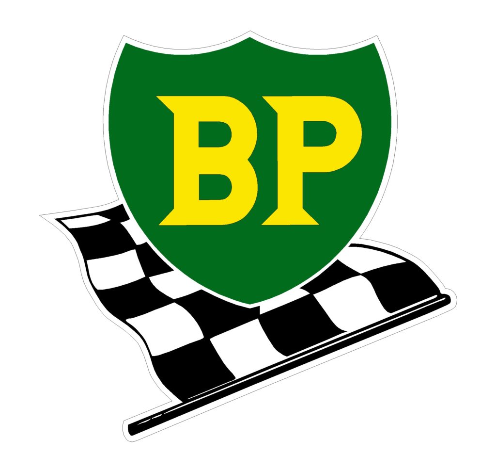 PD124C BP Flag Shield die cut decal (large) | Roadside Relics