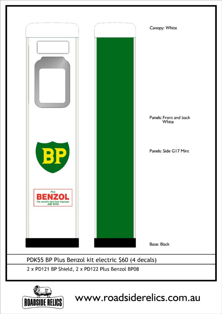 PDK55 BP decal kit electric | Roadside Relics